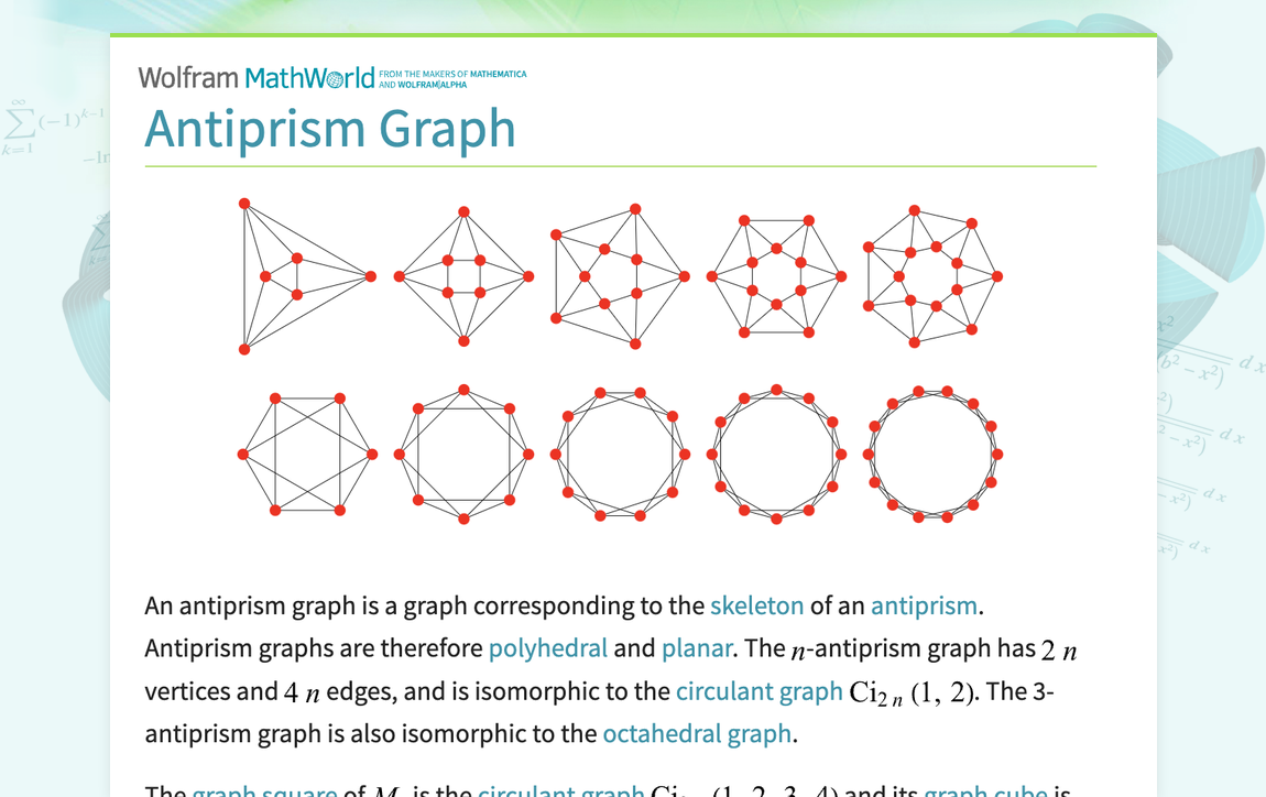 Antiprism Graph -- from Wolfram MathWorld