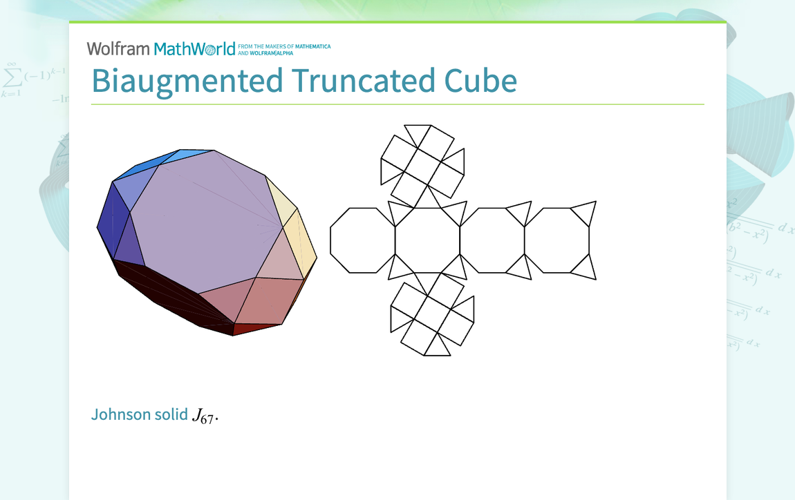 Biaugmented Truncated Cube -- from Wolfram MathWorld