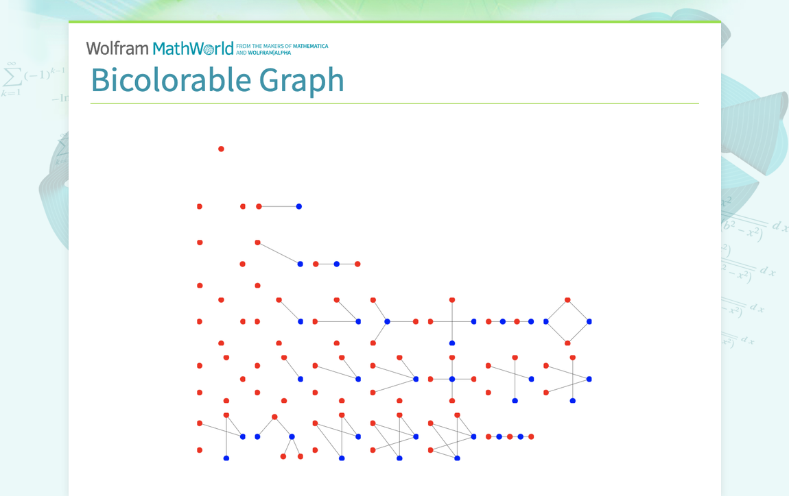 Bicolorable Graph -- from Wolfram MathWorld