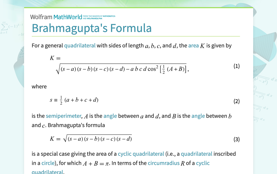 Brahmaguptas Theorem Brahmagupta's Theorem 🔥 Of Geometry| Cyclic