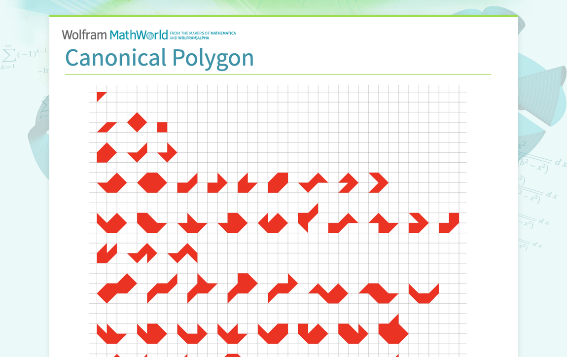 Canonical Polygon -- from Wolfram MathWorld
