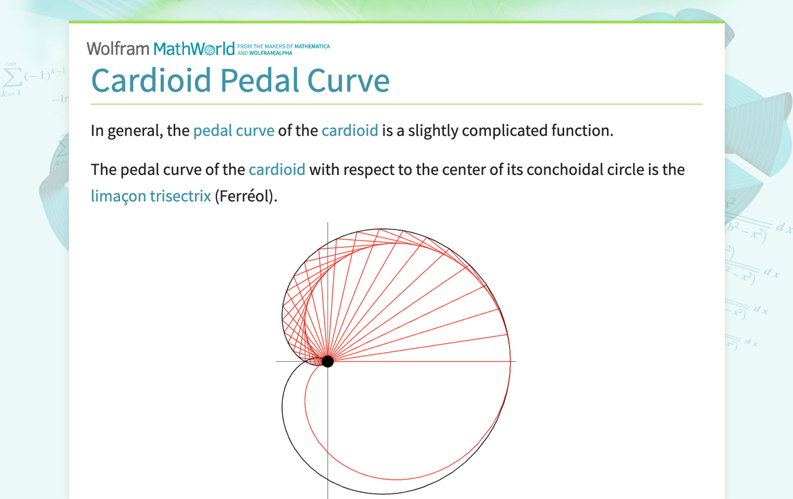 Cardioid Pedal Curve -- from Wolfram MathWorld