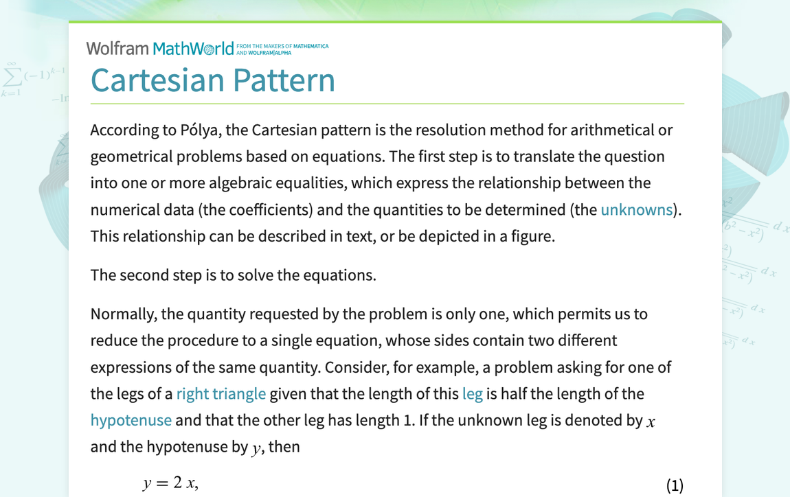 Cartesian Pattern -- from Wolfram MathWorld