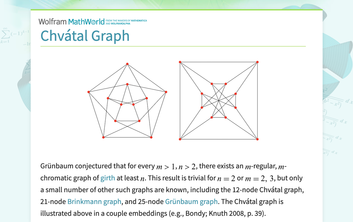 Chvátal Graph -- from Wolfram MathWorld