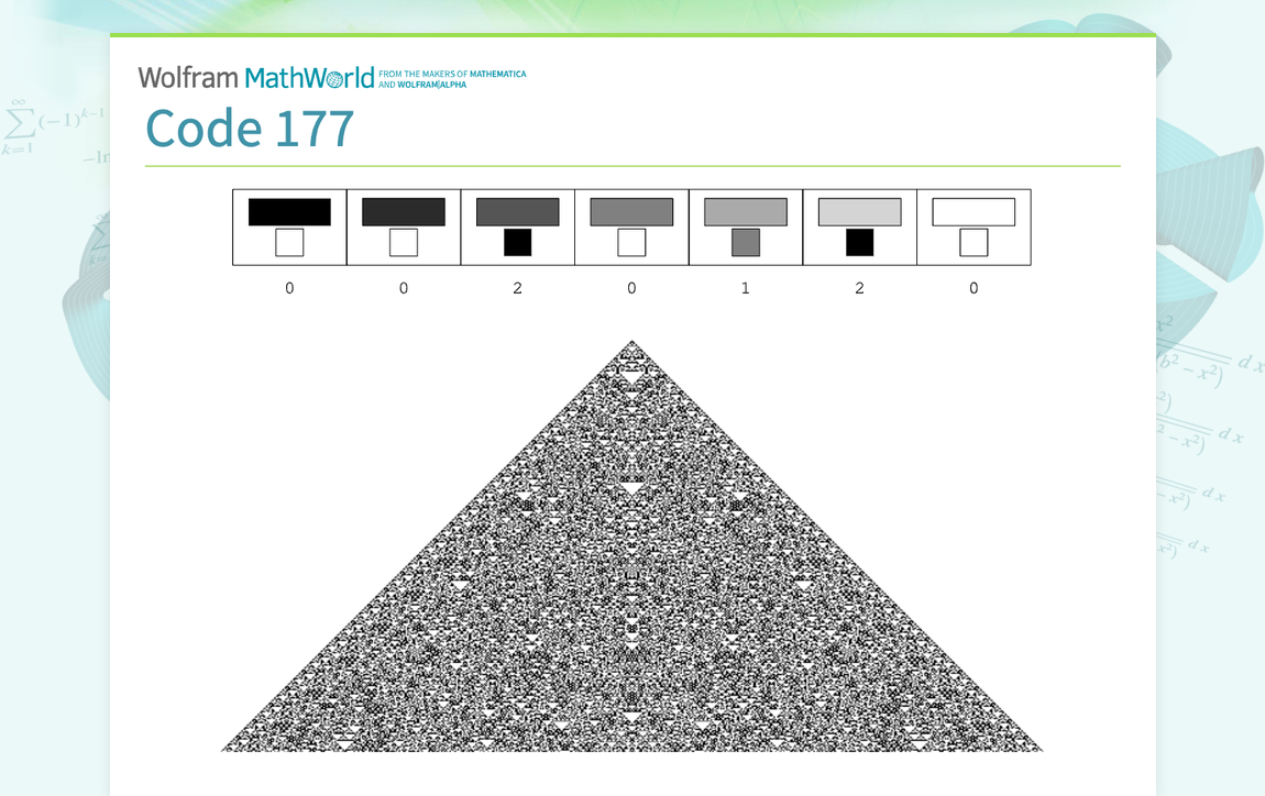 Code 177 -- from Wolfram MathWorld