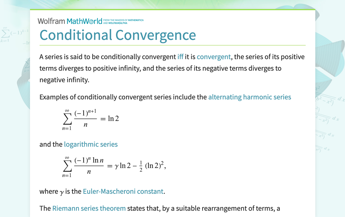 Convergent Examples