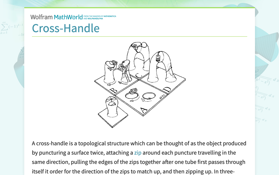 Cross-Handle -- from Wolfram MathWorld