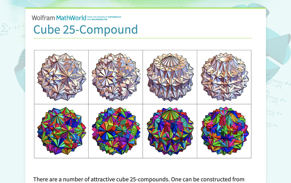 Cube 25-Compound -- from Wolfram MathWorld