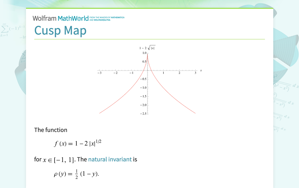 Cusp Map -- from Wolfram MathWorld