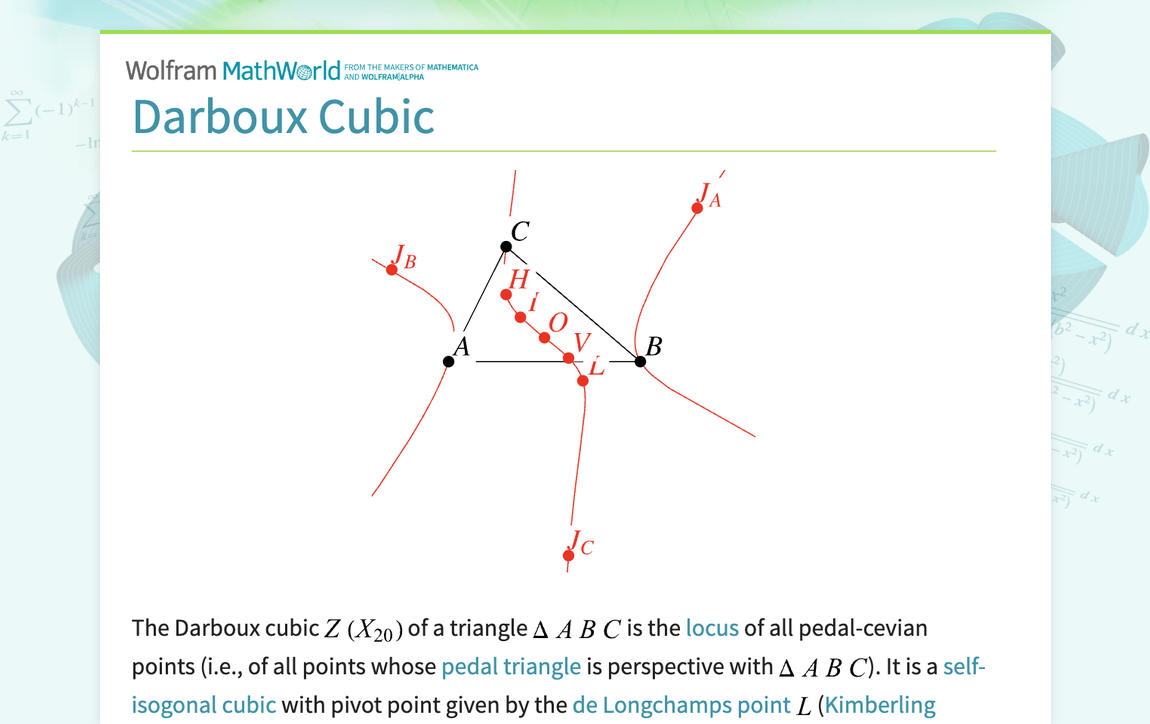 Darboux Cubic -- from Wolfram MathWorld