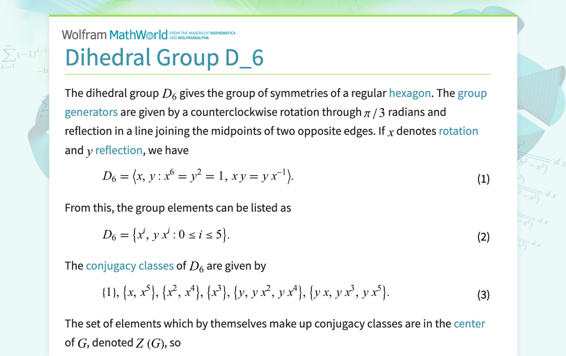 Dihedral Group D_6 -- from Wolfram MathWorld