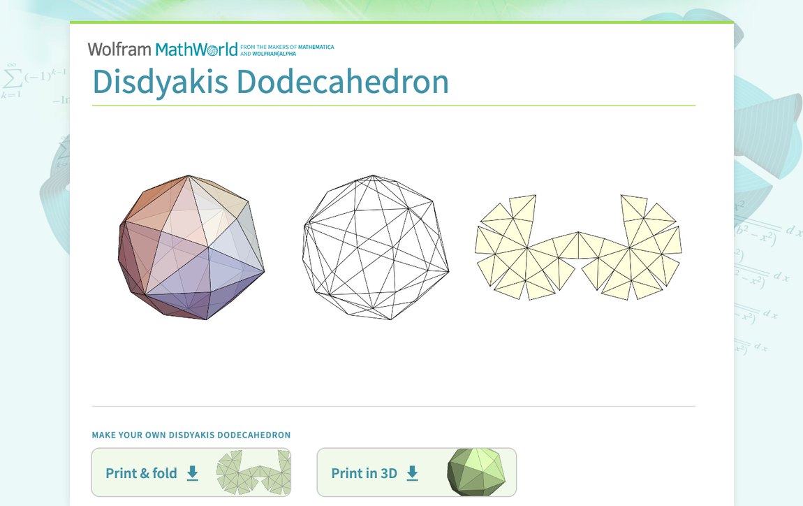 Disdyakis Dodecahedron -- from Wolfram MathWorld