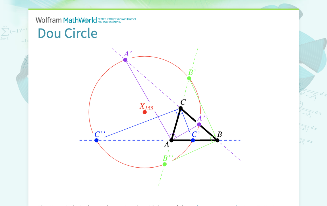 Dou Circle -- from Wolfram MathWorld