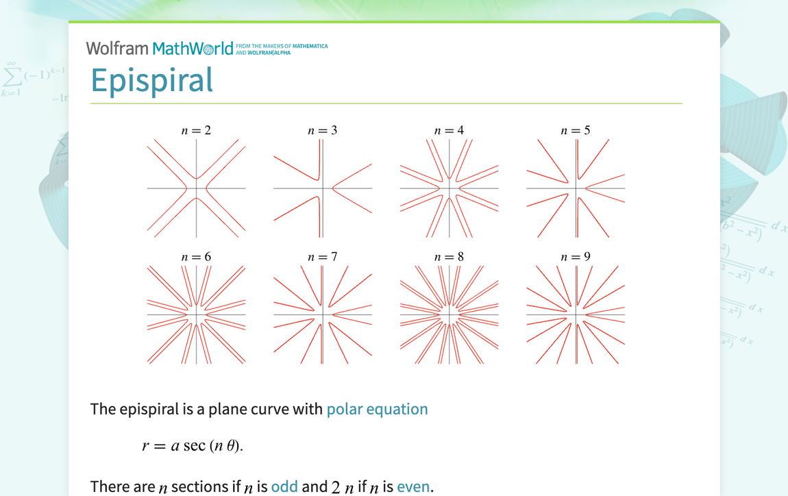 Epispiral -- from Wolfram MathWorld