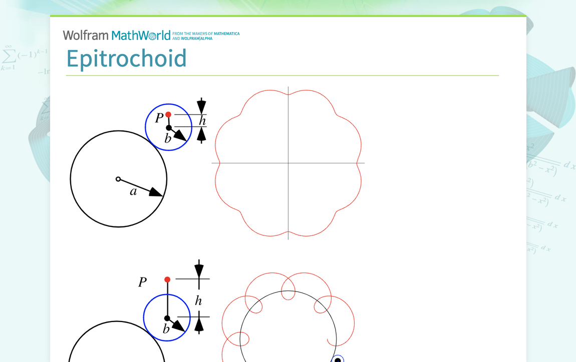 Epitrochoid -- from Wolfram MathWorld