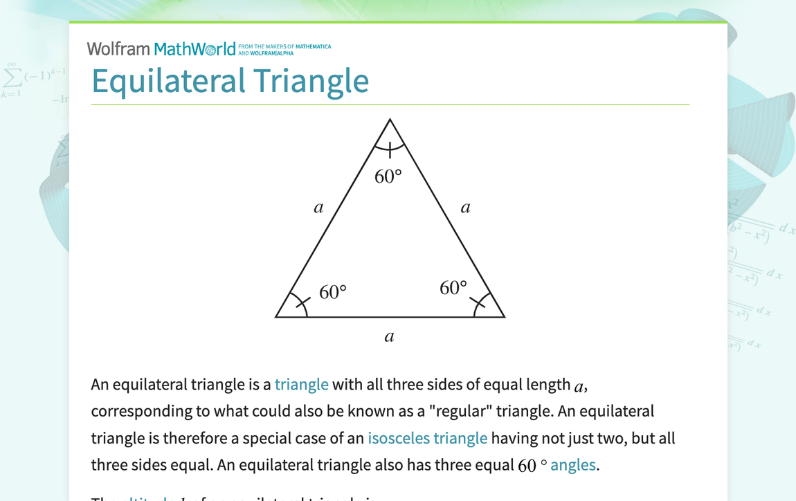 Equilateral Triangle File:Green Equilateral Triangle Point Up.svg Equilateral Triangle File:Green Equilateral Triangle Point Up.svg