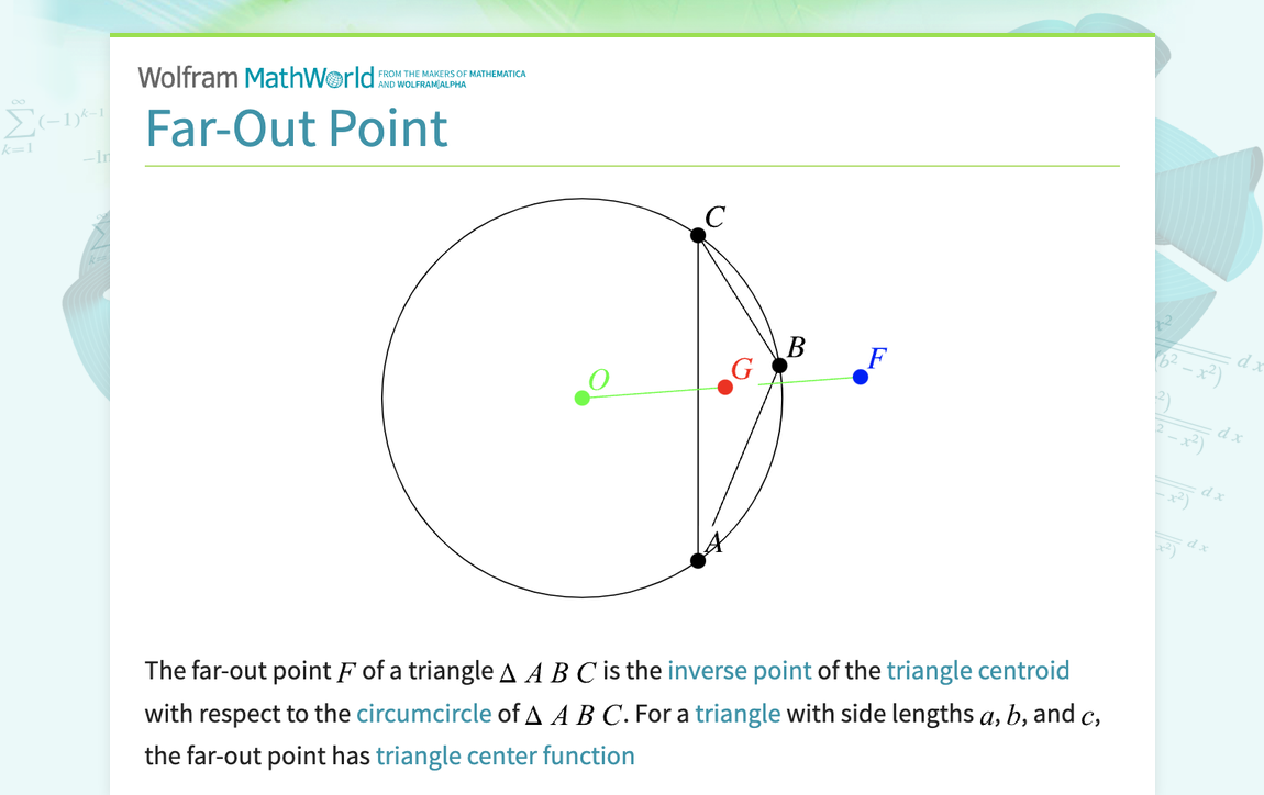 Far-Out Point -- from Wolfram MathWorld