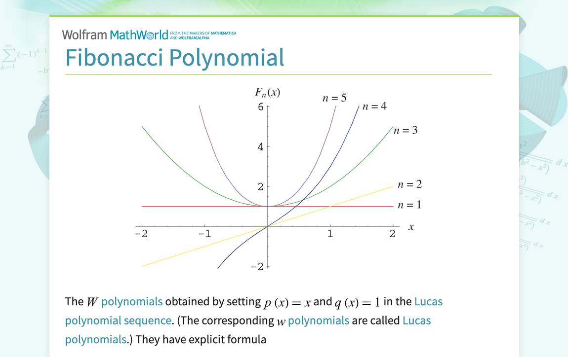 Fibonacci Polynomials Fibonacci Sequence | Recursive Formula | Part 2