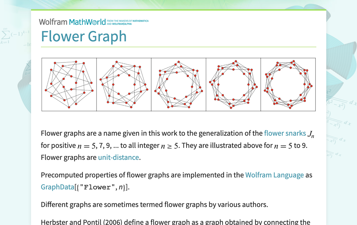 Flower Graph -- from Wolfram MathWorld