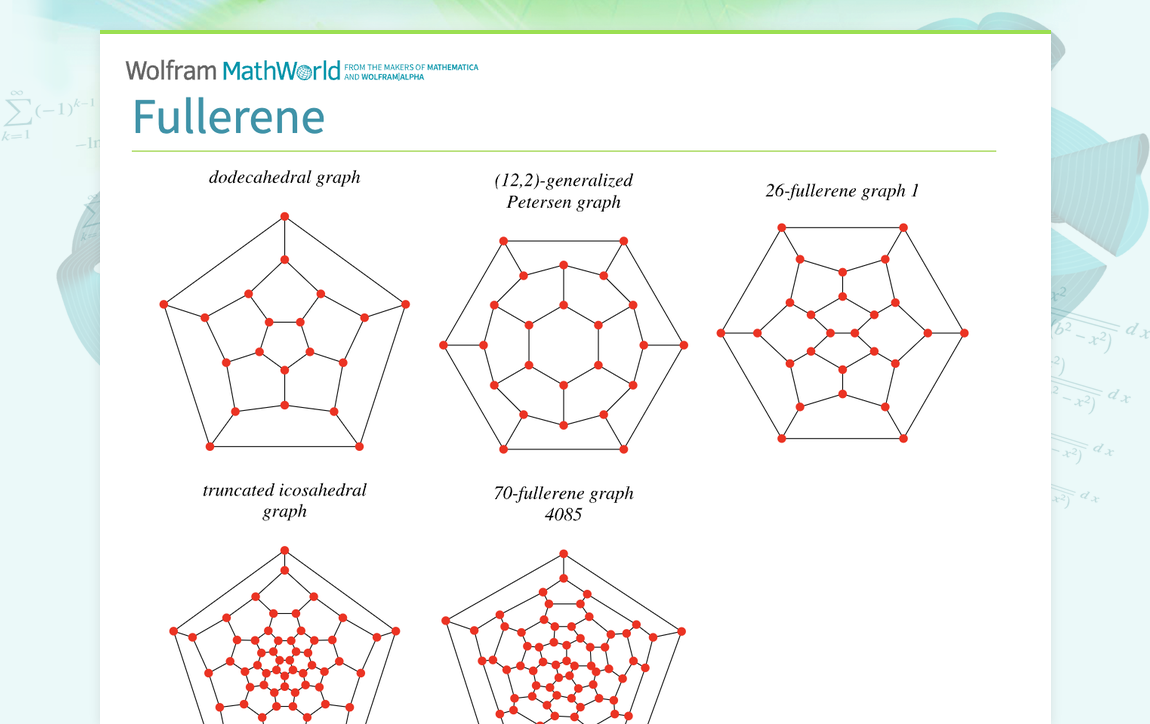 Fullerene -- from Wolfram MathWorld