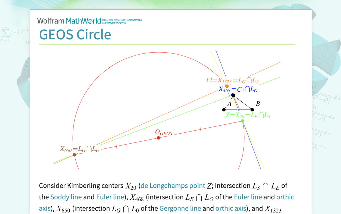 GEOS Circle -- from Wolfram MathWorld