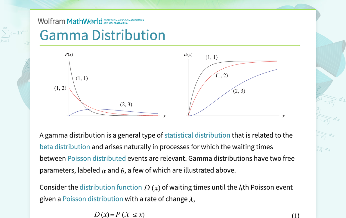 Generalized Gamma Distribution Asv Chapters 1 Sample Spaces And