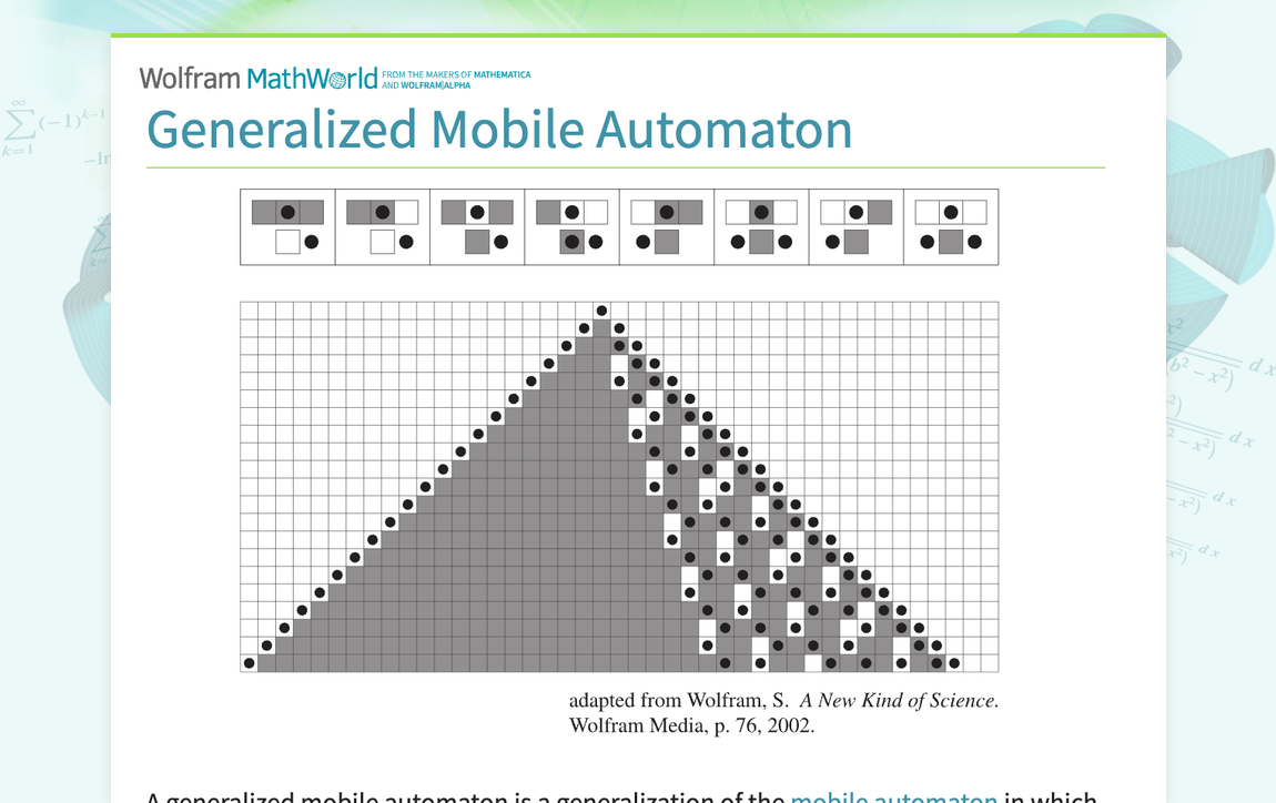 Generalized Mobile Automaton -- from Wolfram MathWorld
