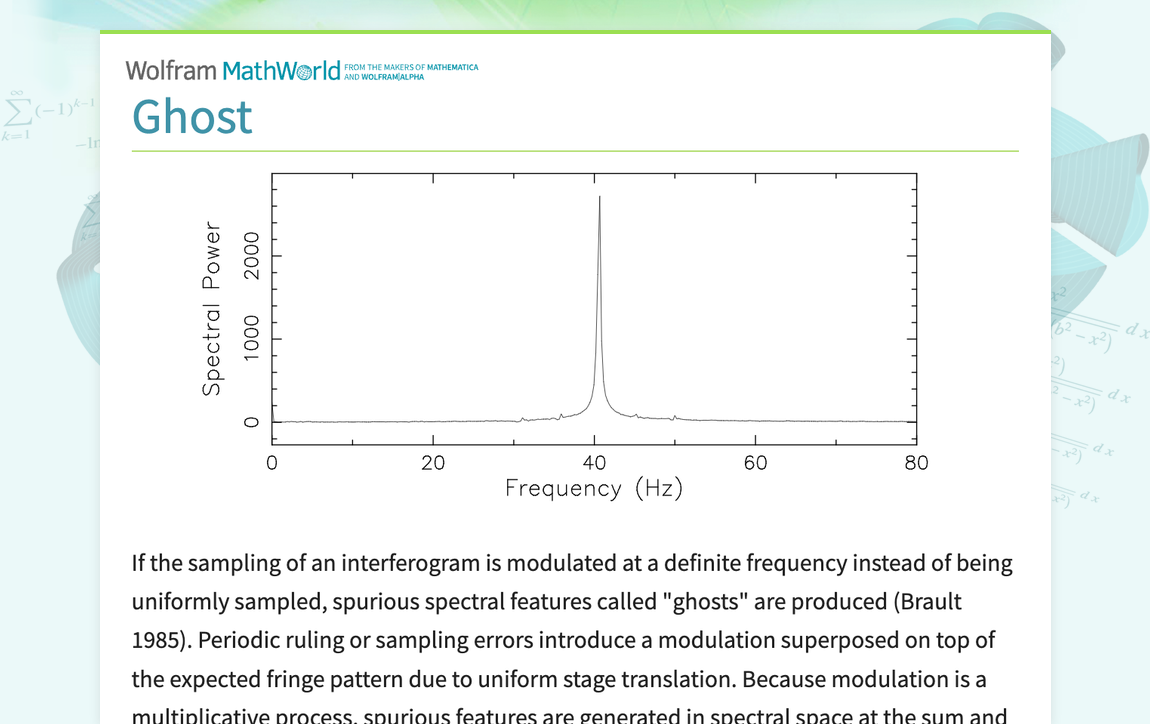Ghost -- from Wolfram MathWorld
