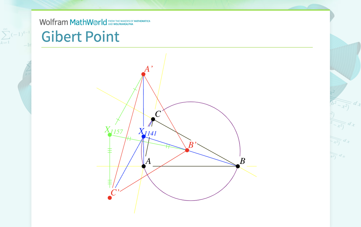 Gibert Point -- from Wolfram MathWorld