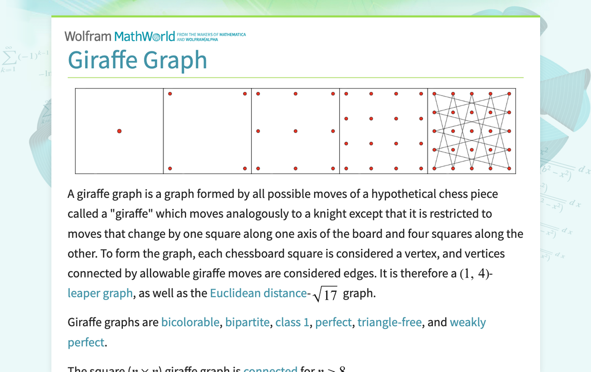 Giraffe Graph -- from Wolfram MathWorld