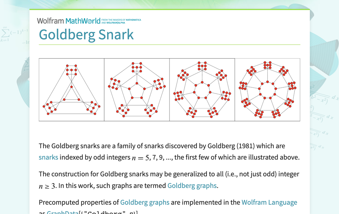 Goldberg Snark -- from Wolfram MathWorld
