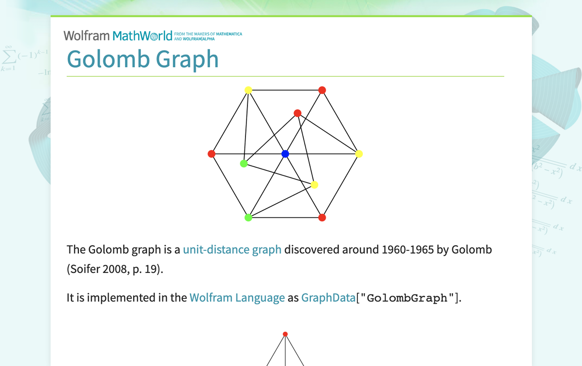 Golomb Graph -- from Wolfram MathWorld