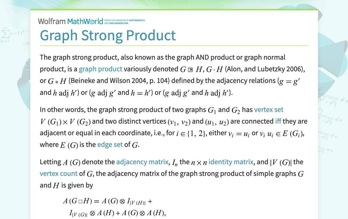 Graph Strong Product -- from Wolfram MathWorld