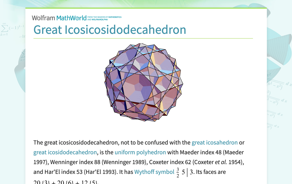 Great Icosicosidodecahedron -- from Wolfram MathWorld