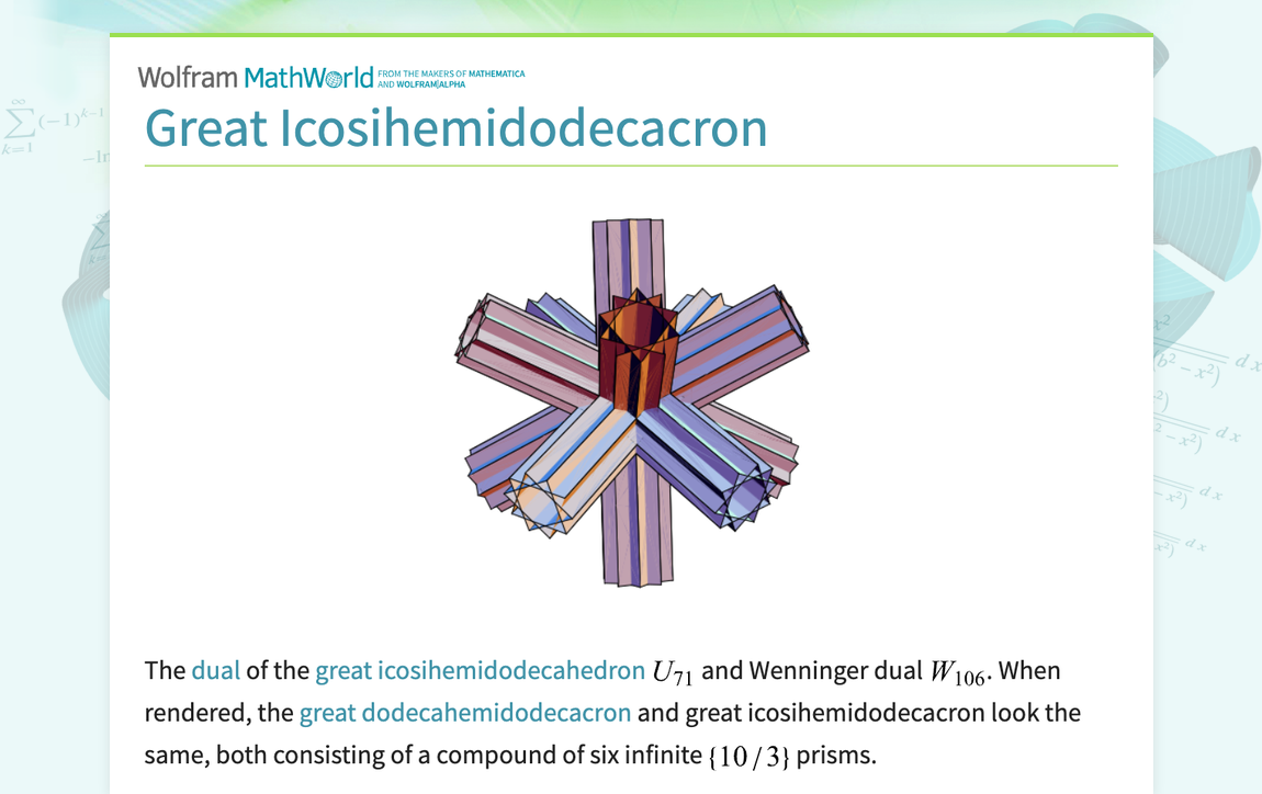 Great Icosihemidodecacron -- from Wolfram MathWorld