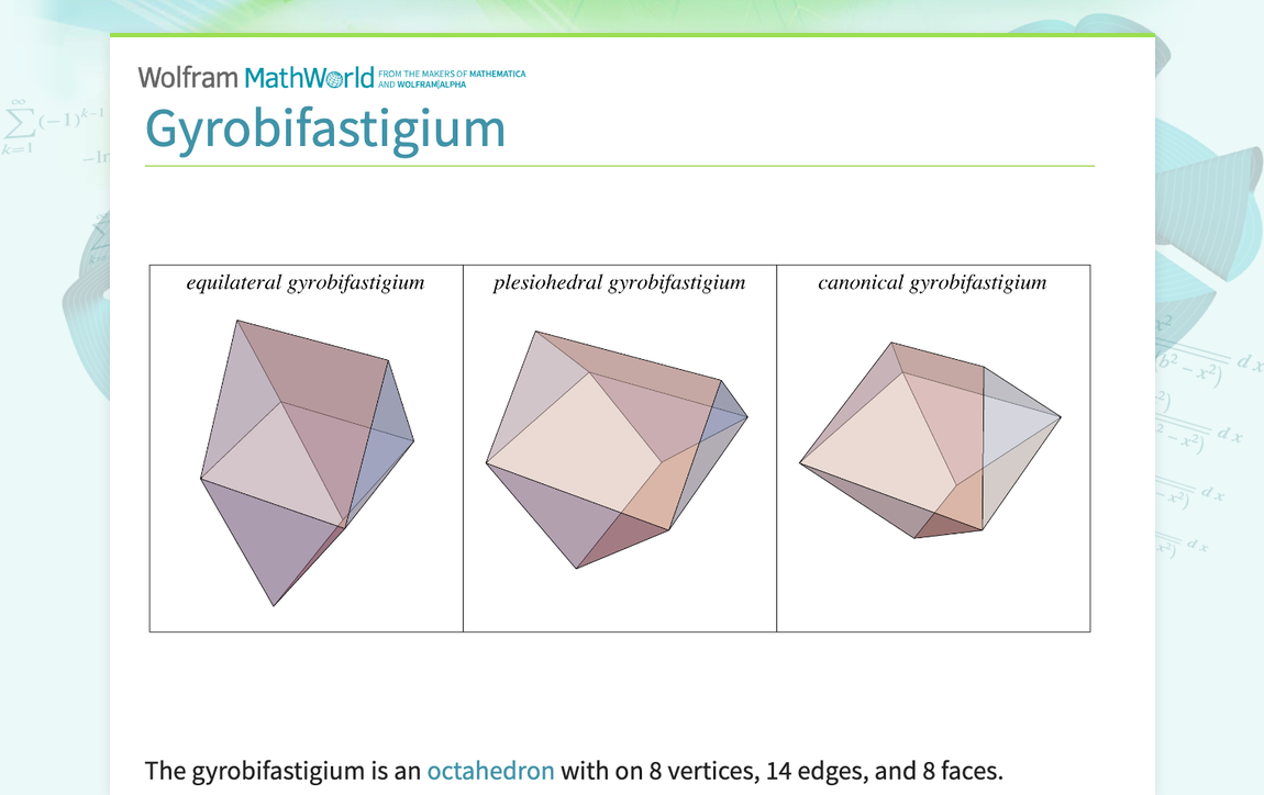 Gyrobifastigium -- from Wolfram MathWorld