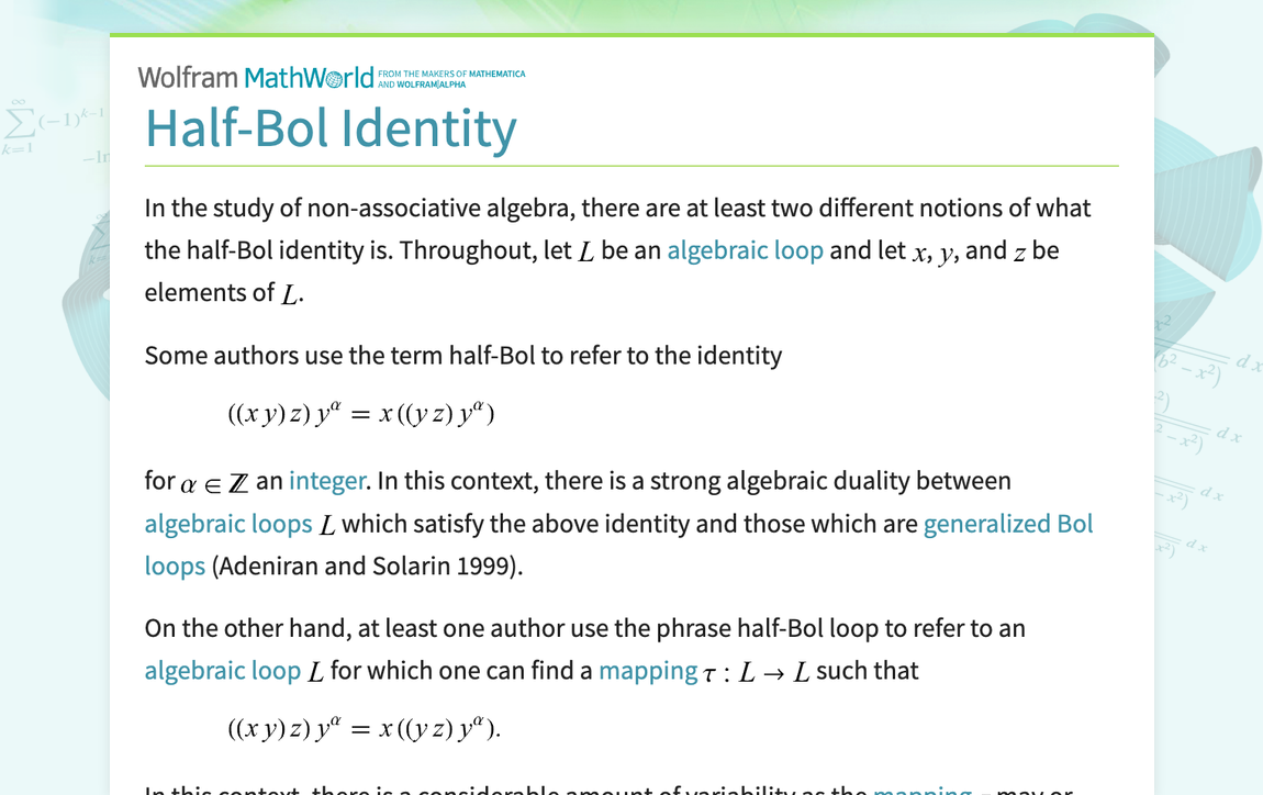 Half-Bol Identity -- from Wolfram MathWorld