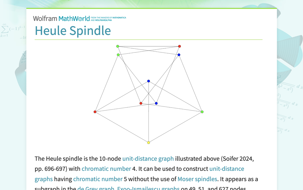 Heule Spindle -- from Wolfram MathWorld