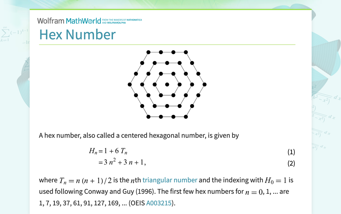 Hex Number -- from Wolfram MathWorld