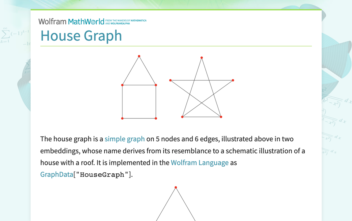 House Graph -- from Wolfram MathWorld