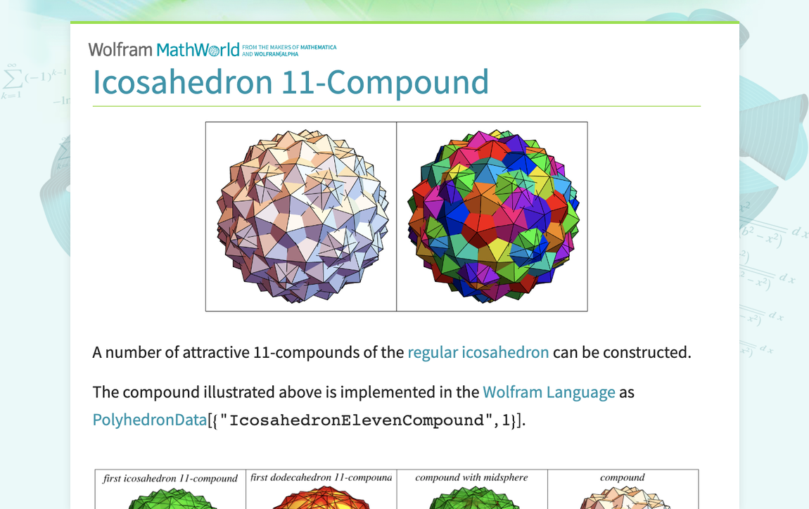 Icosahedron 11-Compound -- from Wolfram MathWorld