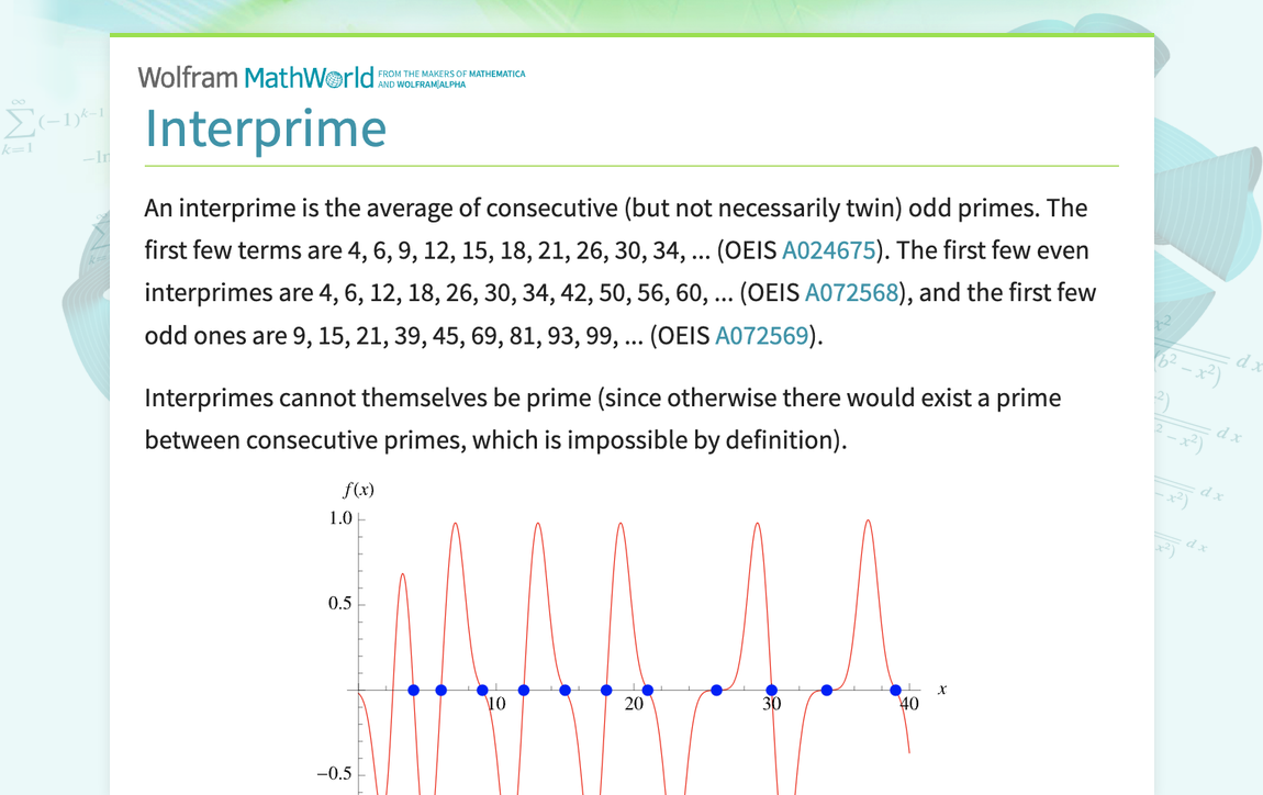 Interprime -- from Wolfram MathWorld