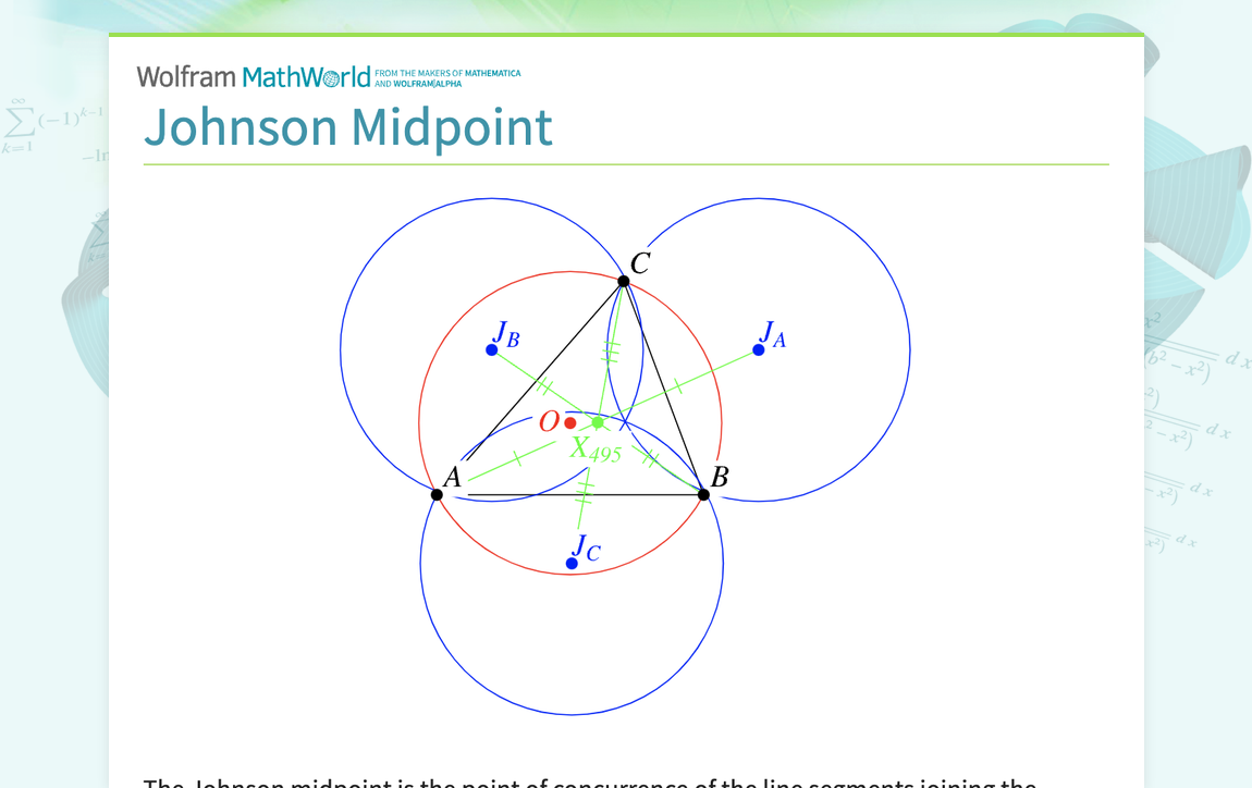 Johnson Midpoint -- from Wolfram MathWorld
