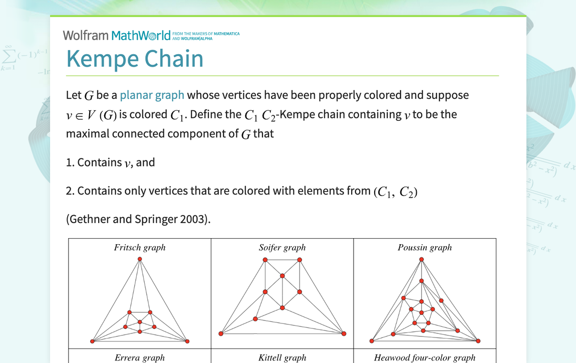 Kempe Chain -- from Wolfram MathWorld