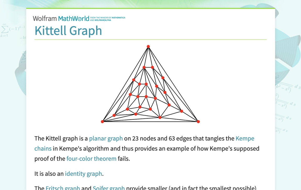 Kittell Graph -- from Wolfram MathWorld