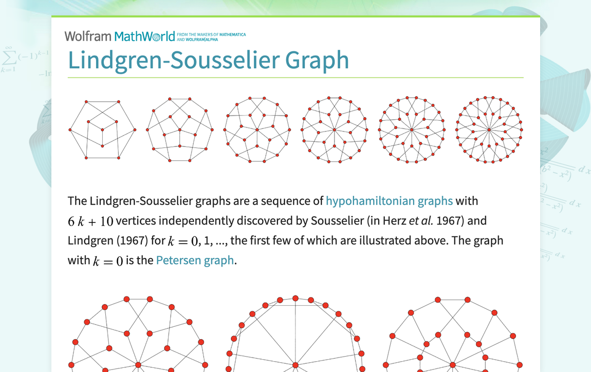 Lindgren-Sousselier Graph -- from Wolfram MathWorld