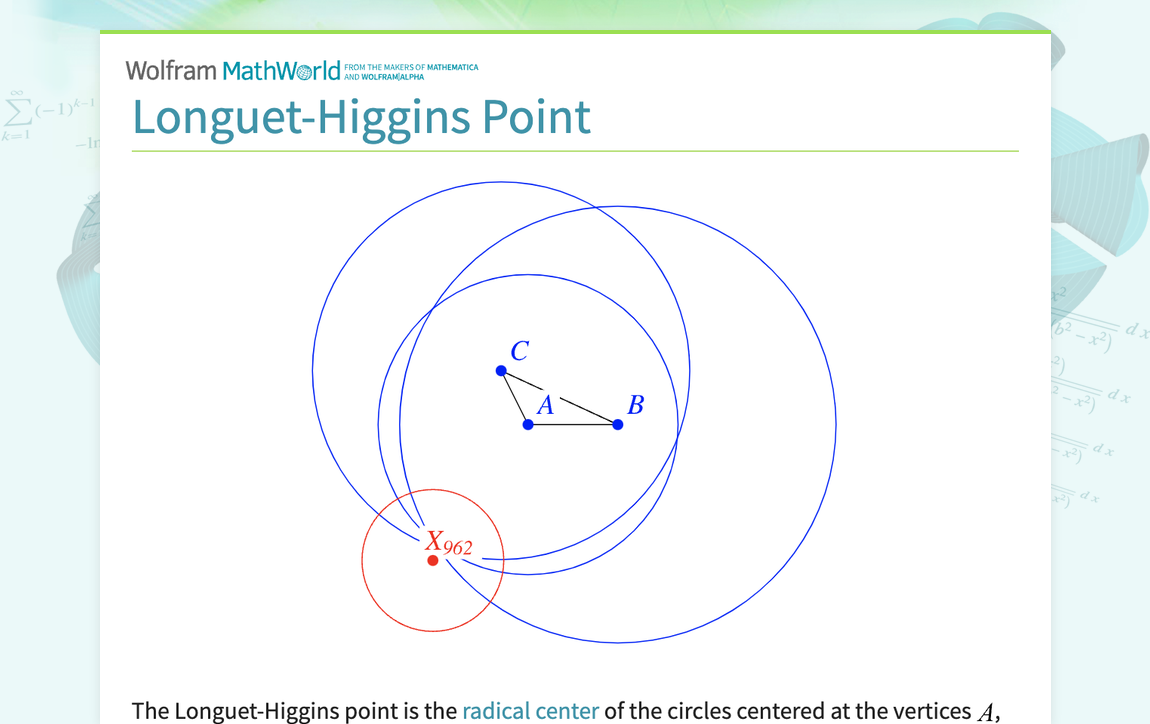 Longuet-Higgins Point -- from Wolfram MathWorld