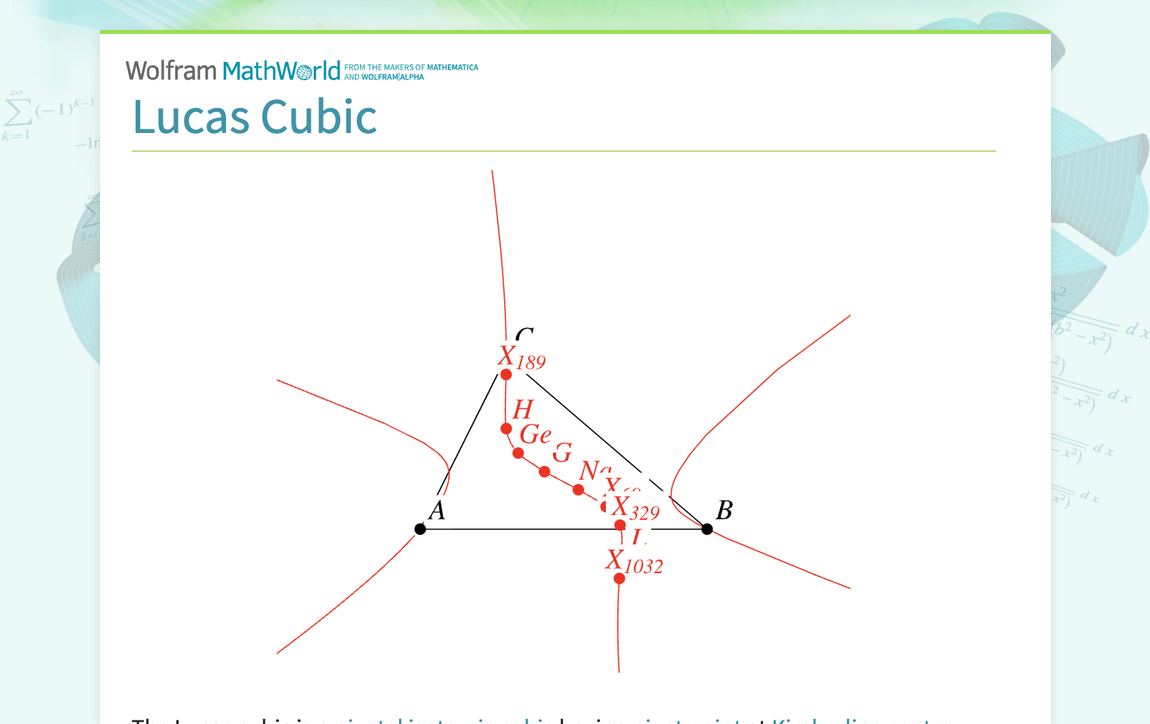 Lucas Cubic -- from Wolfram MathWorld
