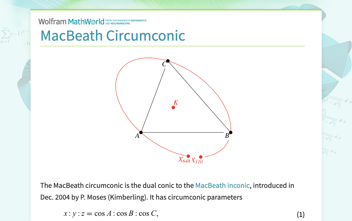 Macbeath Circumconic -- from Wolfram MathWorld