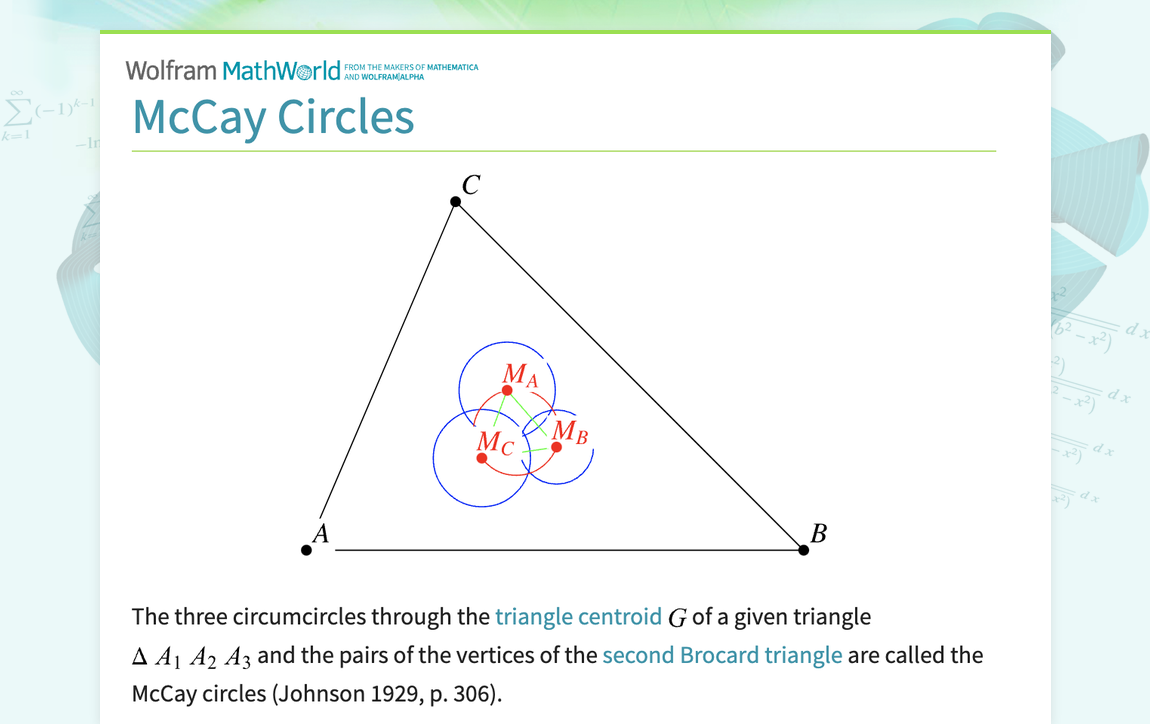 McCay Circles -- from Wolfram MathWorld